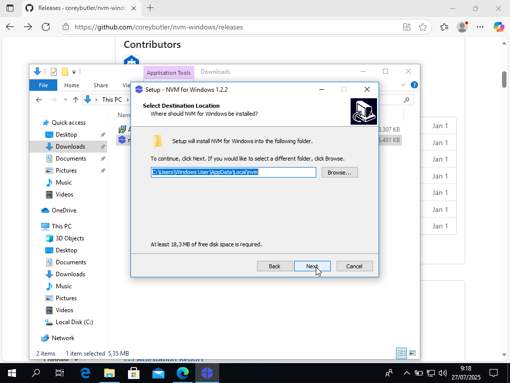 Installing Node Version Manager (NVM) and Node.js on Windows - Rejaka Portfolio